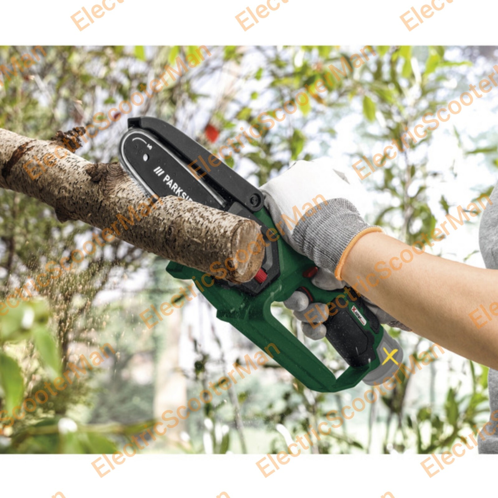 Parkside 12V Pruning Saw Mini Chainsaw - Optional For 2Ah Battery And ...