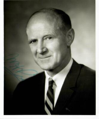 RARE! “NASA Rocket Scientist" Bill Pickering Hand Signed 3.75X4.75 B&W ...