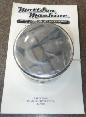 Mattoon Machines Raptor 700 Plain Oil Filter Cover | eBay