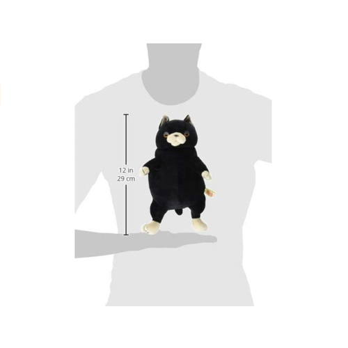 Shinada Global Mochi-Neko Cat Black Kutsushita M Size Plush Doll ...