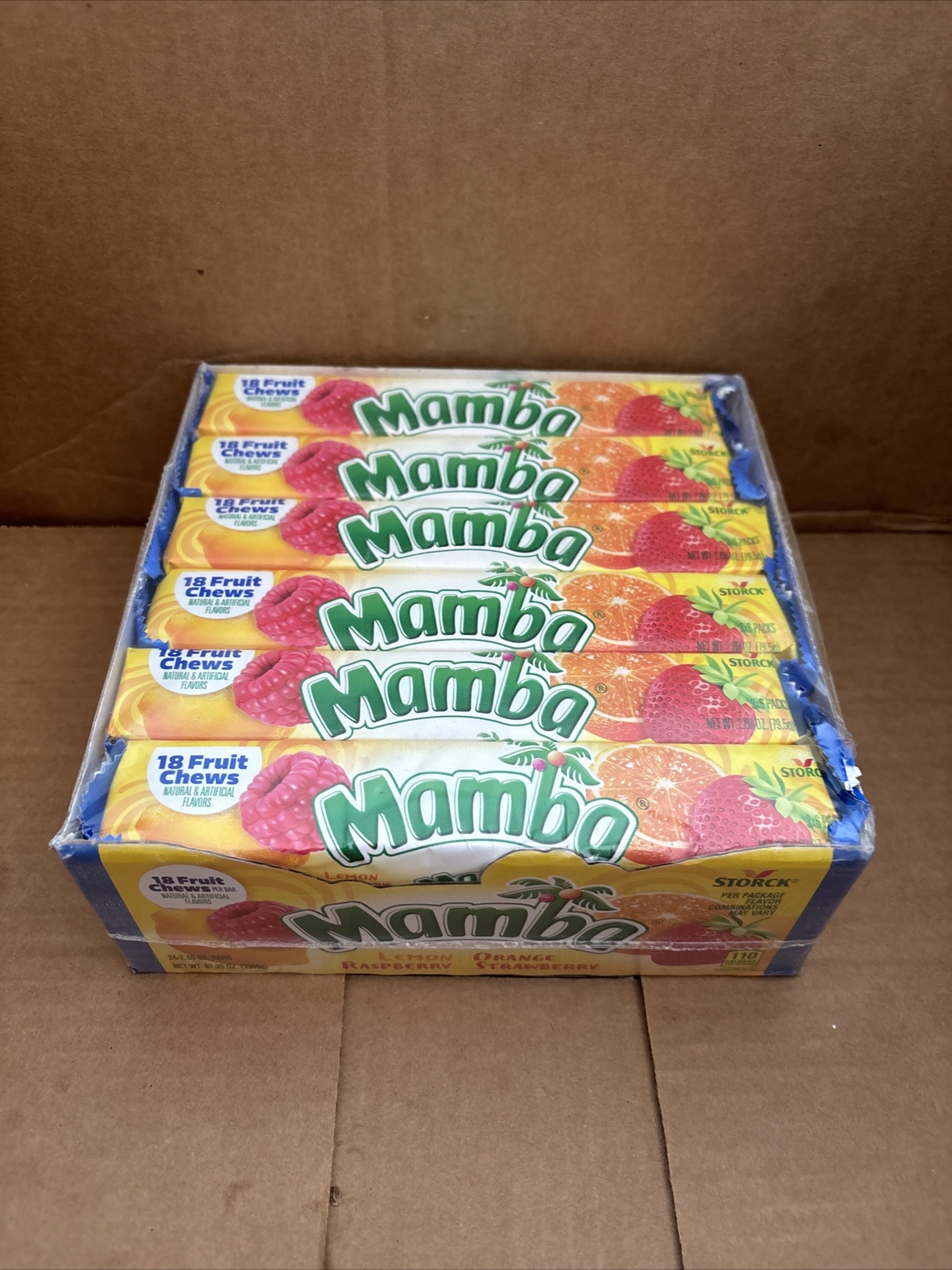 Mamba Fruit Chews Box 24 Bars Assorted Flavors, EXP 07/31/2024 | eBay