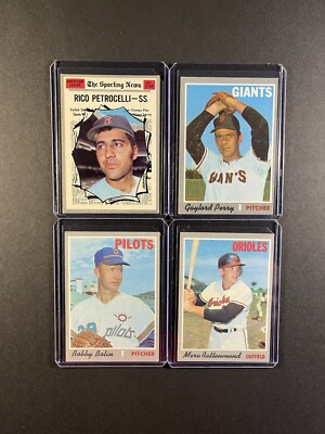 1970 Topps Baseball Lot Of 16 High #s VG-Ex-NM Doc Ellis Wayne Garrett ...