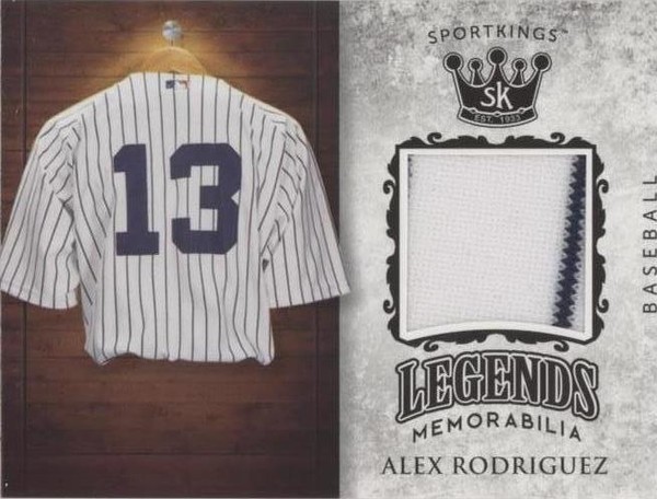 2018 Sage Sportkings - Legends Memorabilia #LSM-13 Alex Rodriguez (MEM ...
