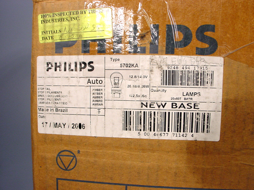 Lot of 2 Philips 5702KA Amber Automotive Turn Signal Light Bulbs | eBay