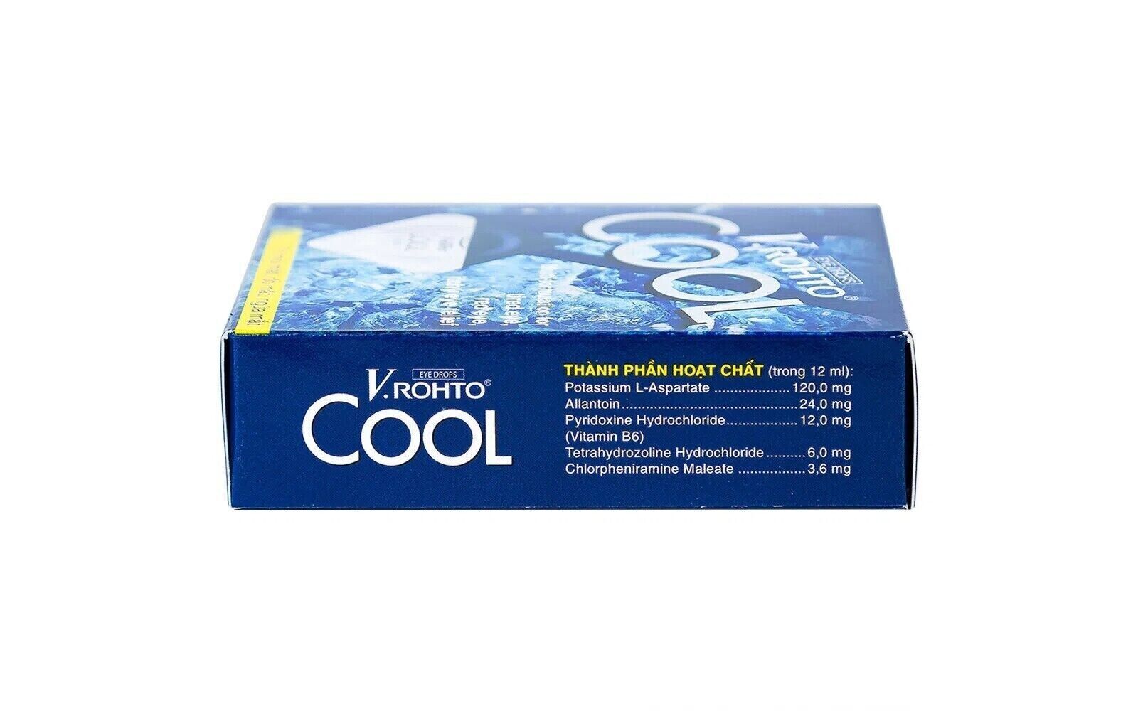 4 Boxes V.Rohto Cool Anti Red Eyes, Dryness Relief, Itch Relief - Rohto ...