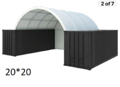 GM 20'x20' Brand New Fabric Building Shipping Container Shelter Conex ...
