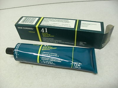 DOW CORNING 41 EXTREME HIGH TEMP GREASE. 5.3 OZ TUBE, 150 G, FREE SHIP ...