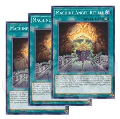Yugioh - Machine Angel Ritual x 3 - 1st Edition NM - Plus Free ...