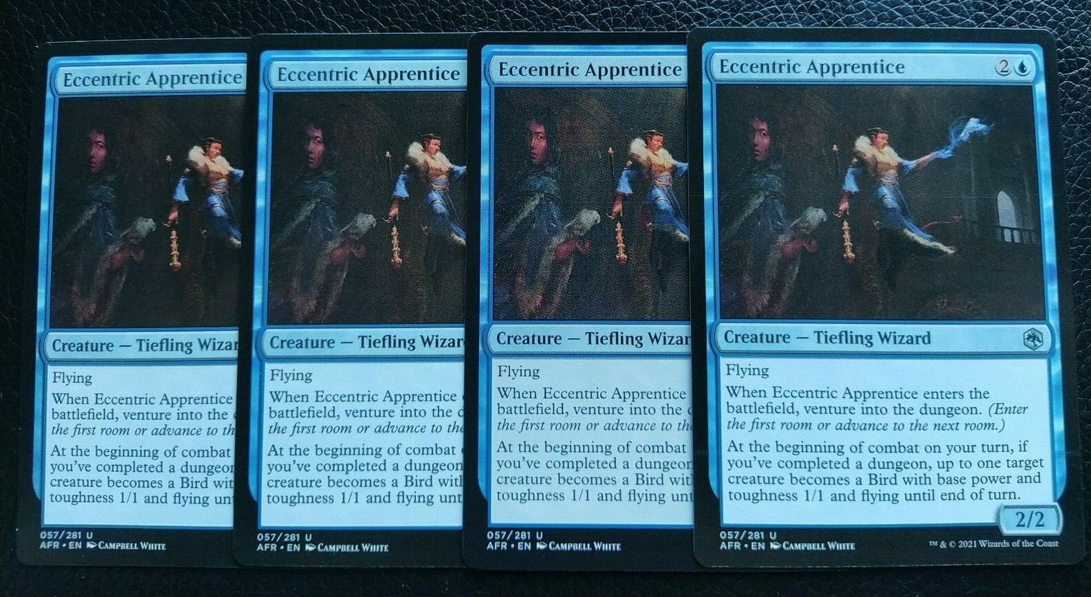 MTG Eccentric Apprentice x4 Adventures in the Forgotten Realms 057/281 ...