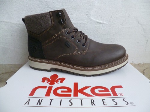 Rieker Bottes À Lacets Pour Hommes TEX Marron F3812 | eBay