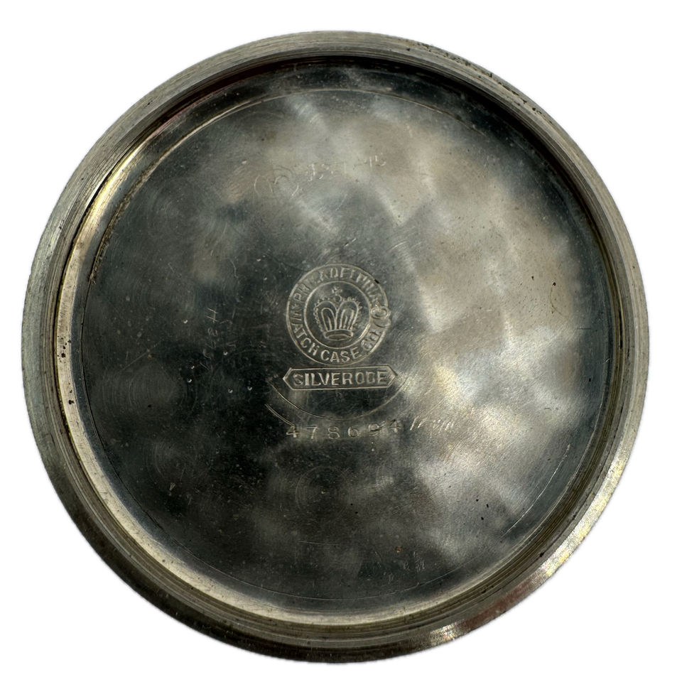 Antique 12s Philadelphia Crown Open Face Pocket Watch Case Silverode ...