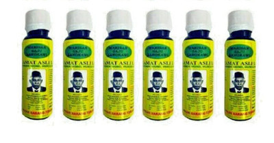 6 x 30ml 100% Pure Oil Herbs Organic with Gamat Oil Asli Langkawi ...