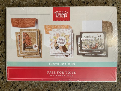 Stampin' UP! PAPER PUMPKIN FALL FOR TOILE SEPT 2025 FULL KIT W/STAMPS ...