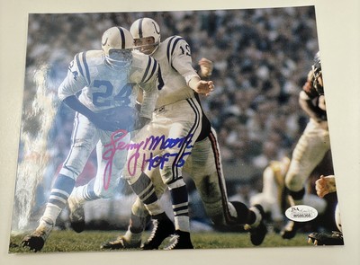 Lenny Moore Baltimore Colts Autographed/Signed 8x10 Photo JSA ...