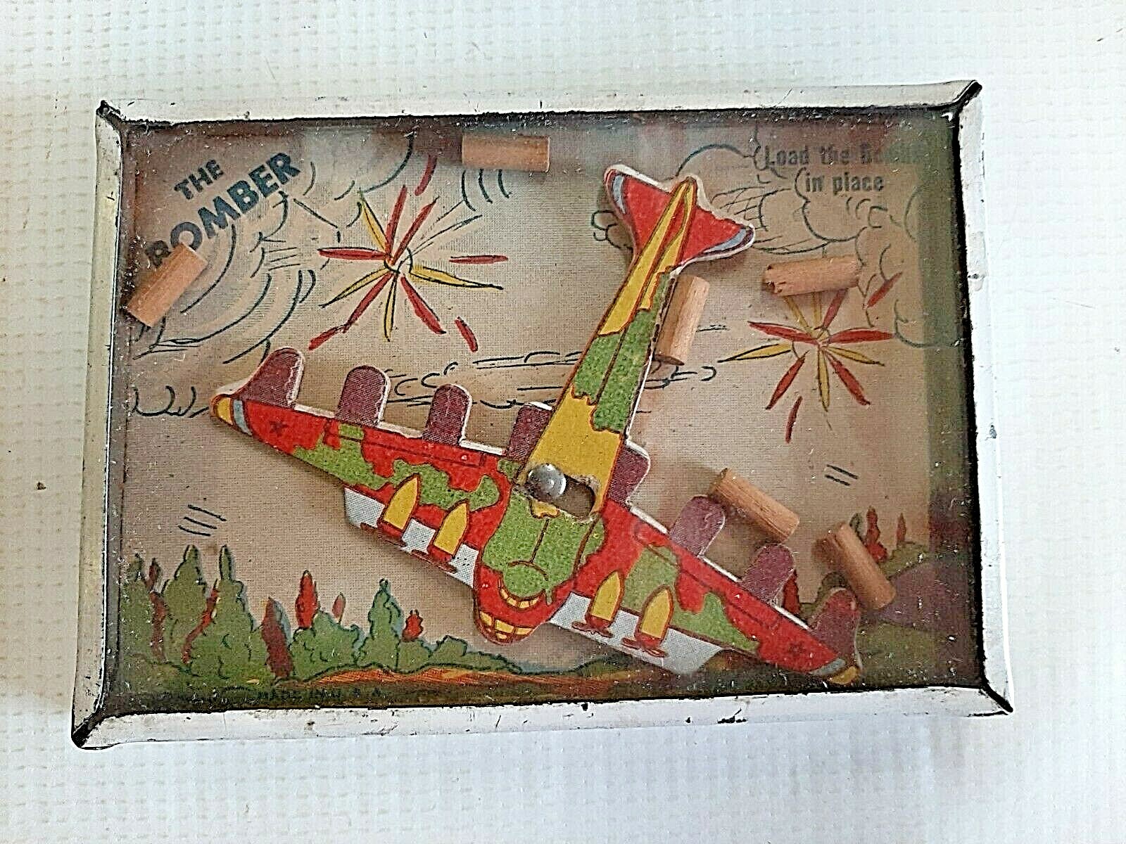 WWII Handheld Game, "The Bomber...Load the Bombs in Place" Vintage ...