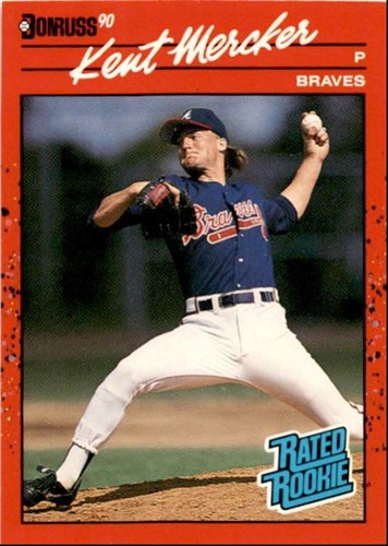 1990 Donruss Baseball Card Kent Mercker Rookie Atlanta Braves #31 | eBay
