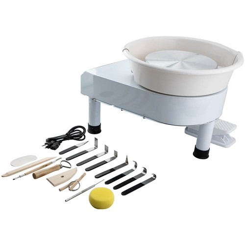 250w 25CM Electric Pottery Wheel & Shaping Tool Set Ceramic Machine ...