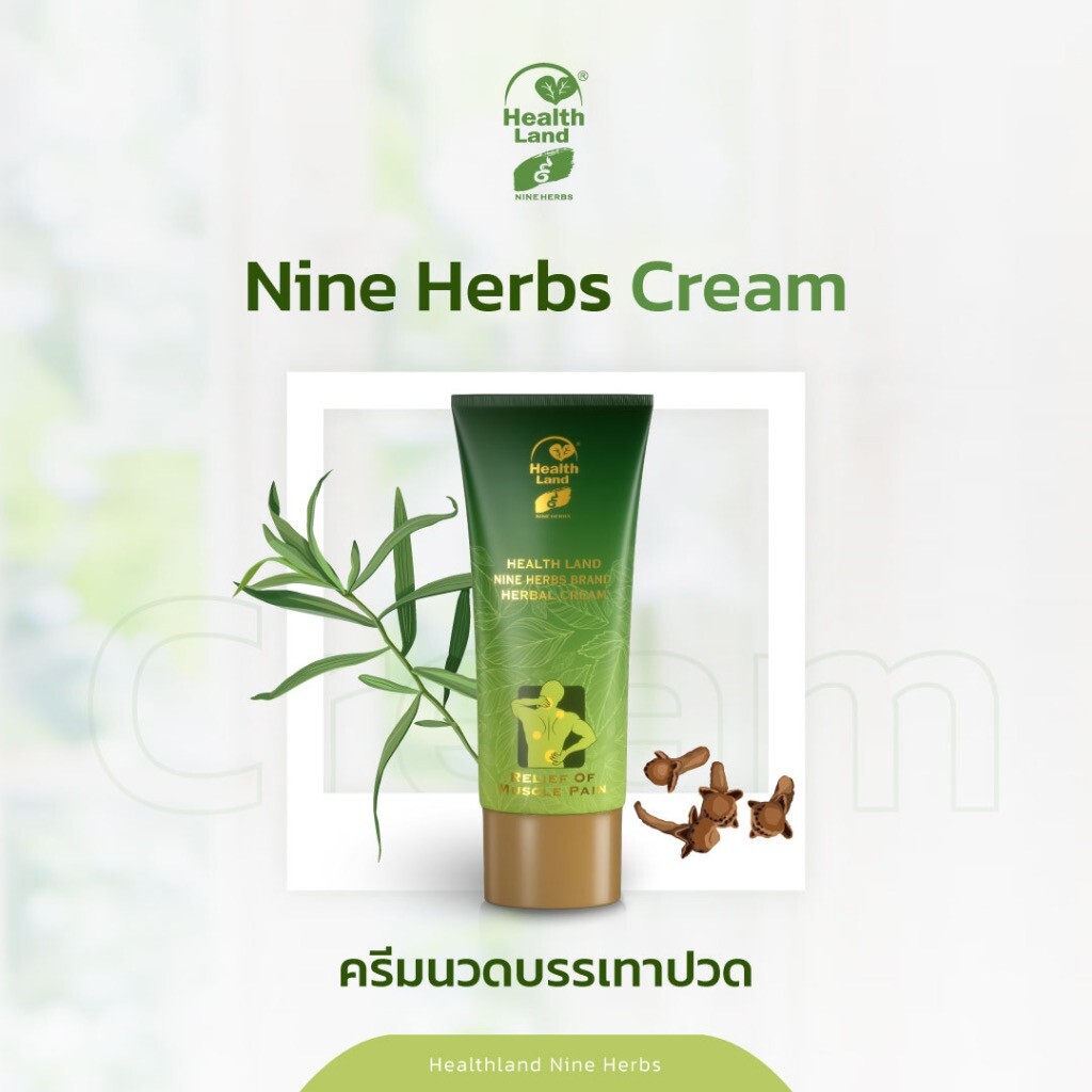 2 x Health Land Nine Herbs Cream No.5 Traditional Relief Muscle Pain ...