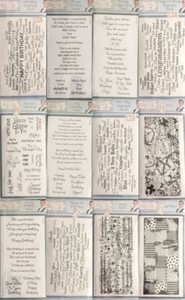 Sentimentally Yours by Phill Martin Phil Rubber Stamps Sentiments Cloud ...