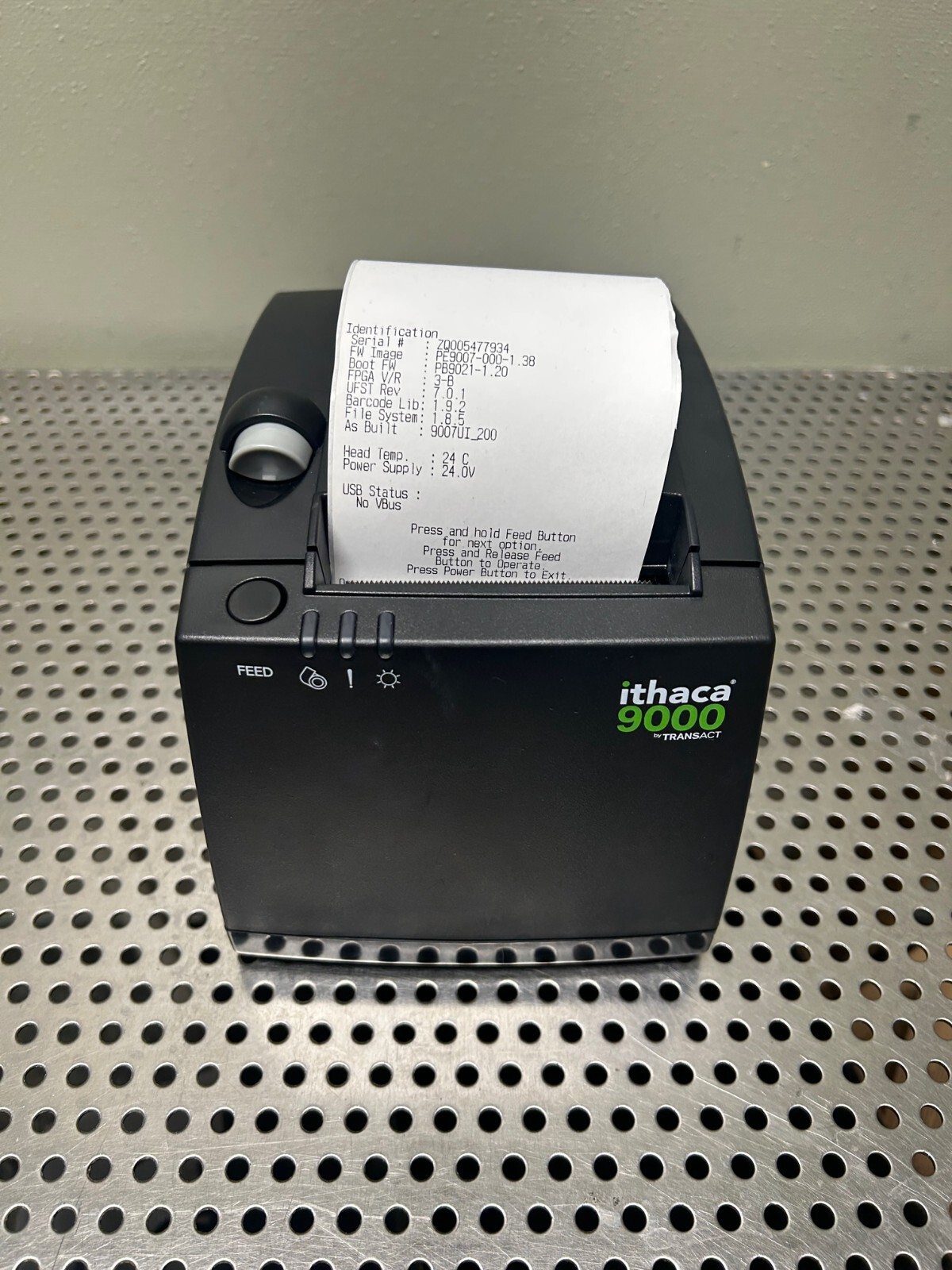 TransAct Ithaca 9000 Thermal Receipt Printer 9000-UL 9000-USB Working ...
