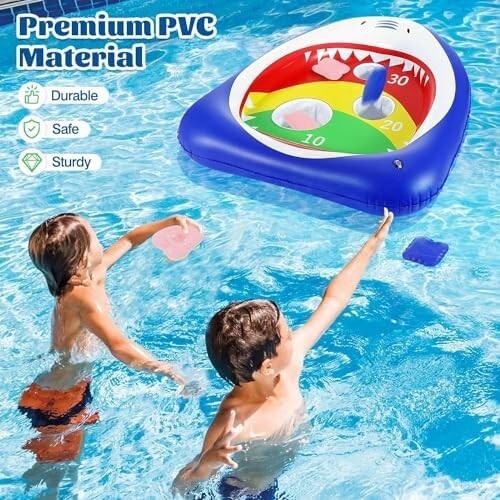 Inflatable Pool Games Toys Set Swimming Pool Cornhole Games Floating ...