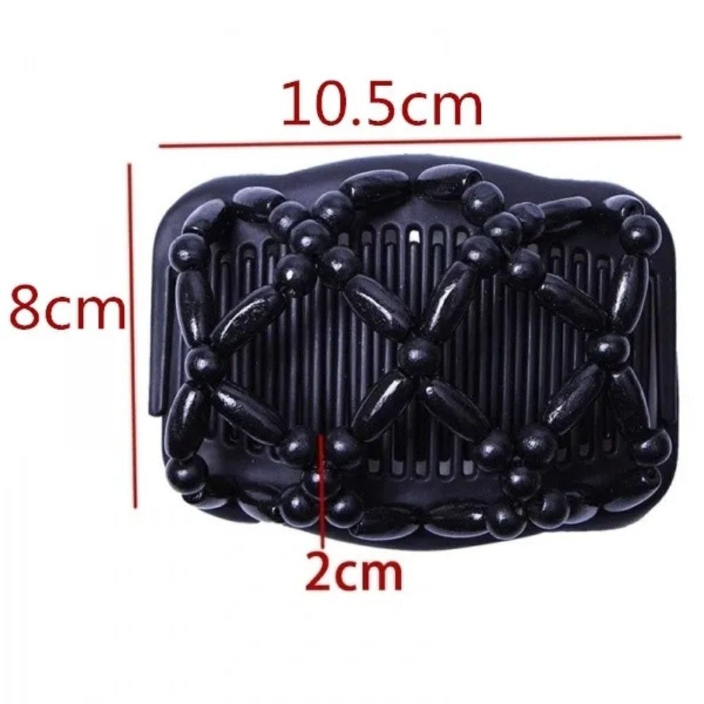 Resin Beaded Double Row Comb Fashion Magic Tuck Comb Women Lady Girl | eBay