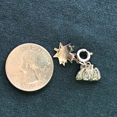 The Fable Cottage Victoria BC Charm Vtg Sterling Silver Pendant Clasps ...