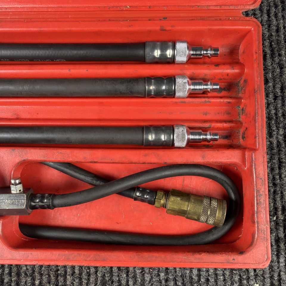 Snap-on Tools USA MT308KB Compression Tester Gauge & 3 Hose Set, Red ...