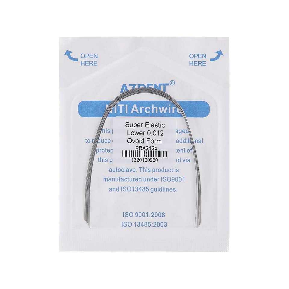 AZDENT Dental Ortho Braces Brackets Mini Roth.022 Hook 345/Arch Wire ...