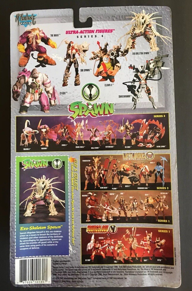 TODD MCFARLANE'S TOYS SPAWN ULTRA-ACTION FIGURES EXO-SKELETON SPAWN SERIES 4 T3 | eBay