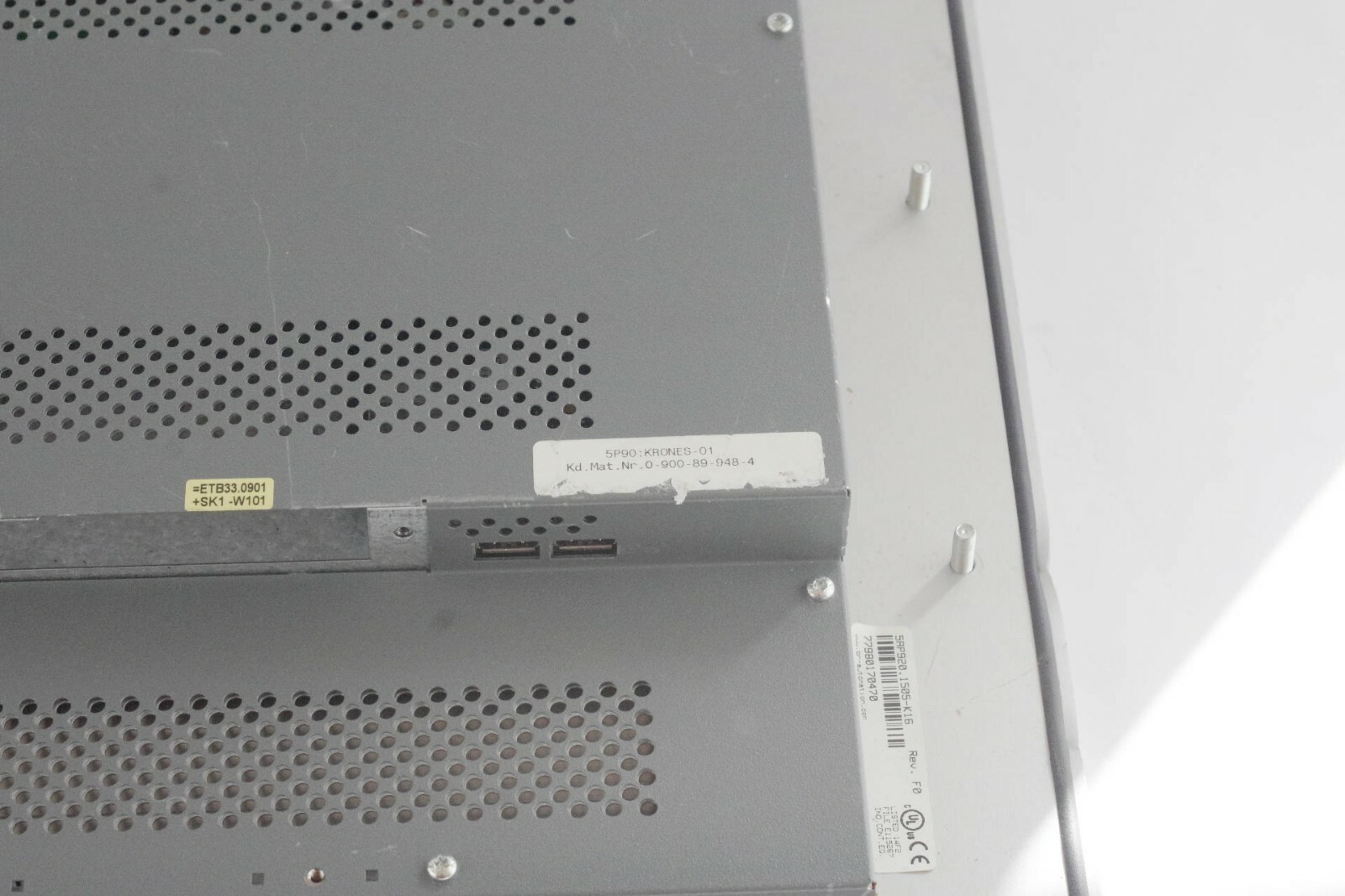 KRONES B&R 5AP920.1505-K16 IPANEL REV F0 OPERATOR INTERFACE PANEL ...