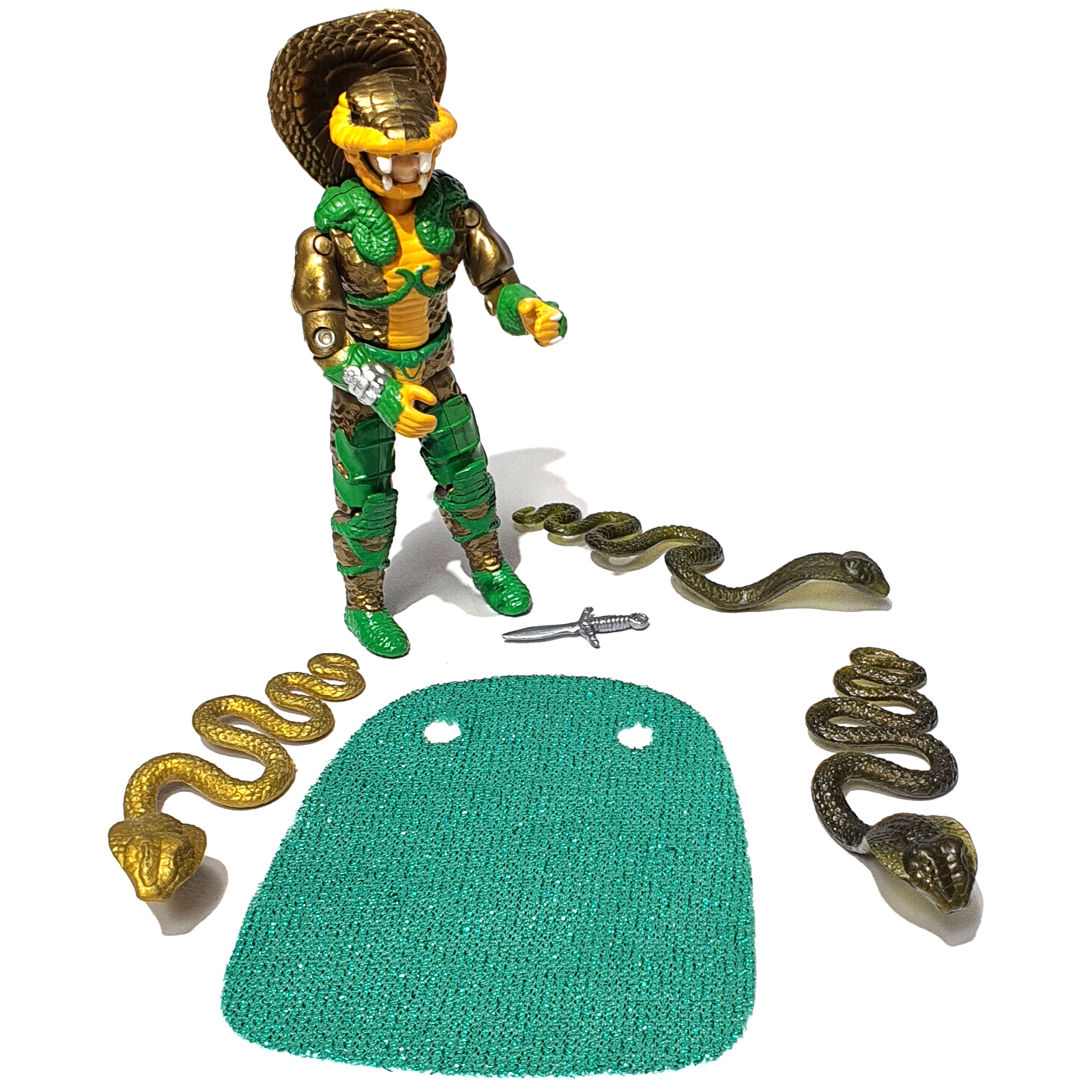 GI Joe SERPENTOR YELLOW NECK figure VARIANT MINT Air Chariot driver ...