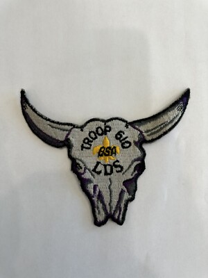 Vintage BSA Bison Skull Patch Troop 610 LDS | eBay