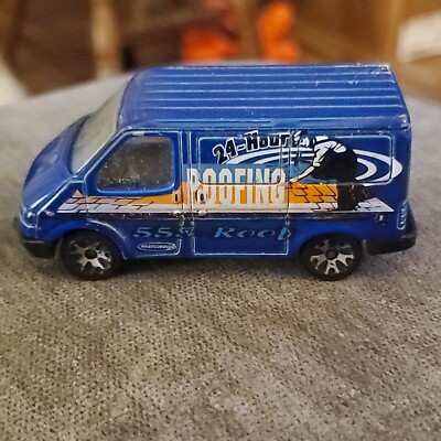 Matchbox Ford Transit Van Blue Roofing Delivery Truck 1:63 Scale | eBay