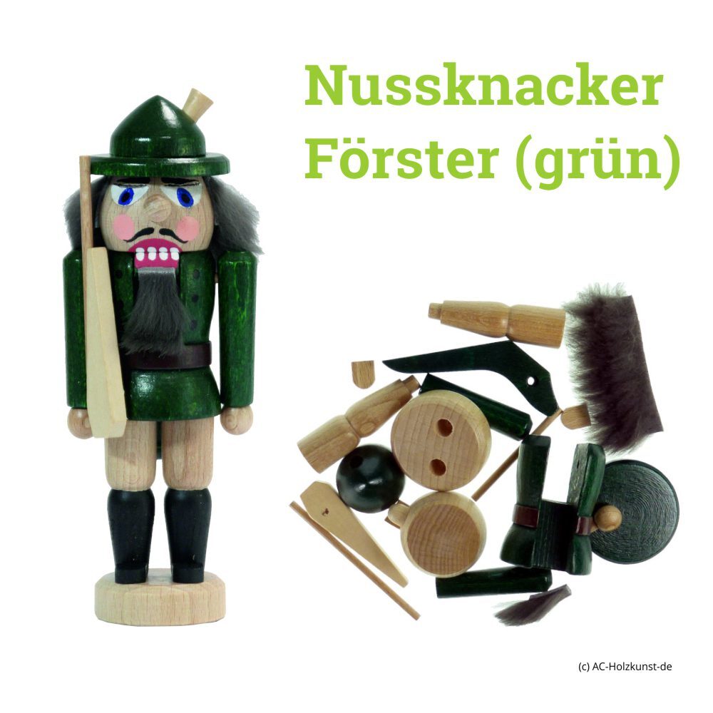 Nussknacker Selbstbausatz Erzgebirge 15cm Bergmann König Holz Bausatz ...
