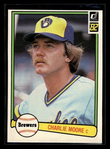 1982 Donruss Baseball #280 Charlie Moore "Set Break" Mint Milwaukee ...