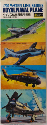 Fujimi Water Line Model WL 150 1/700 Royal Naval Plane 4 plane set ...