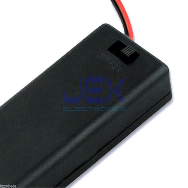 Twin/2X/Two AAA DIY Battery Holder Case Box 3V With Power Switch With ...