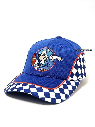 Sonic The Hedgehog 3D Embroidered Strapback Baseball Cap Hat Youth Sega ...