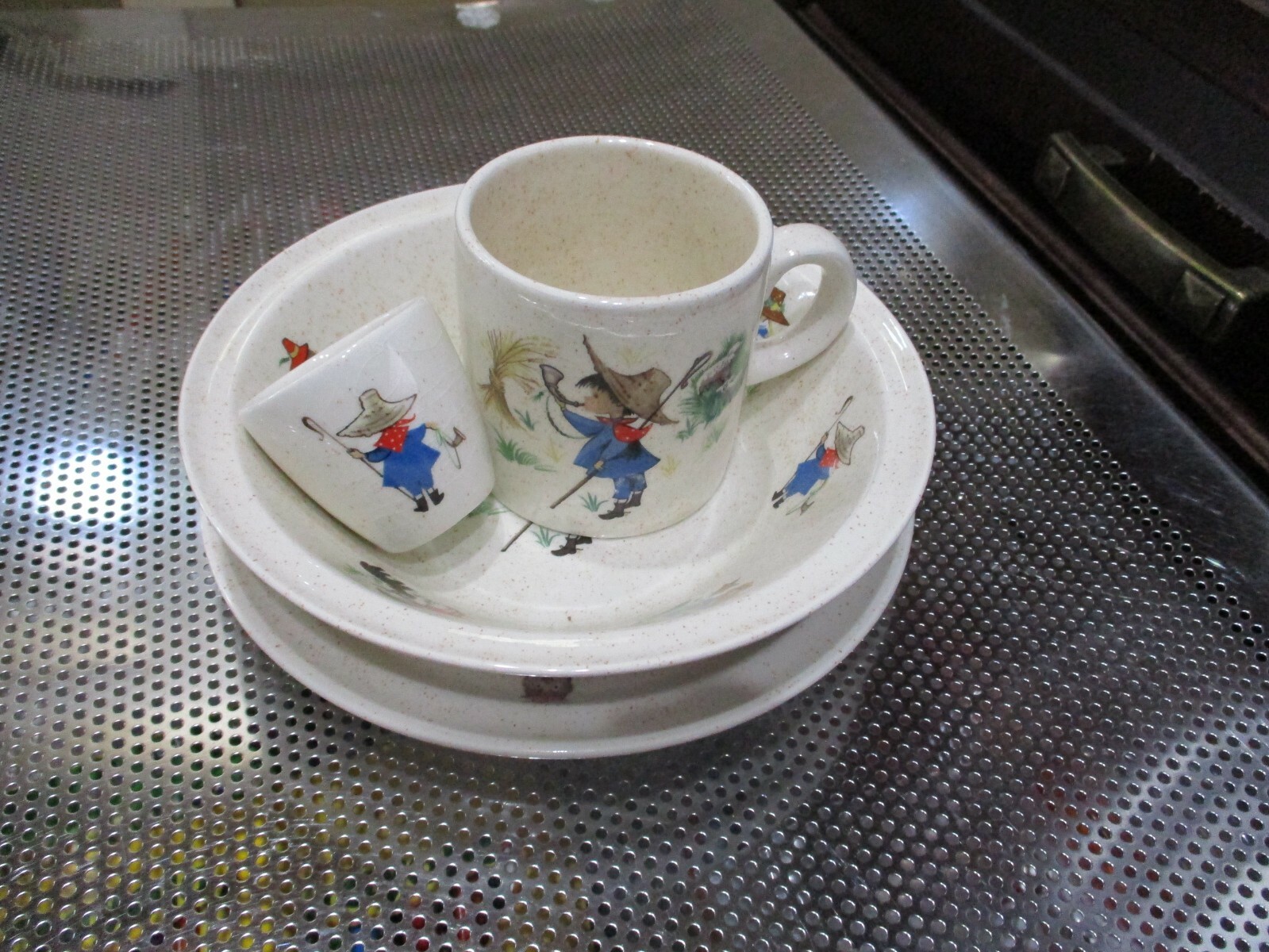 Arklow Republic of Ireland Ironstone LITTLE BOY BLUE child's 4 pcs ...