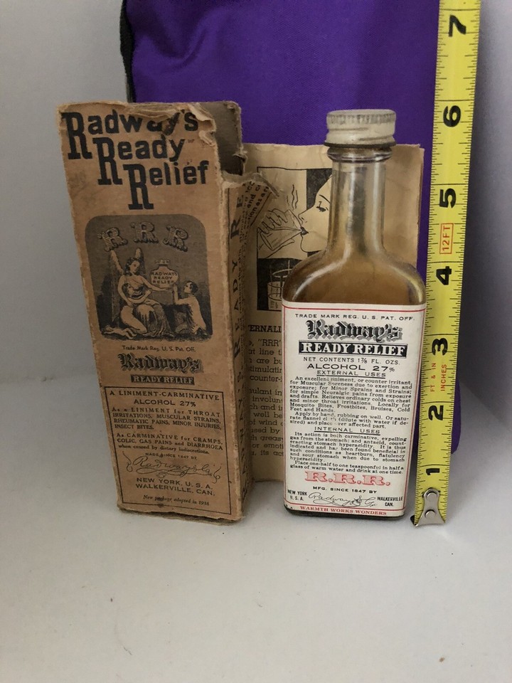 Radway’s Ready Relief Antique Pharmacy Bottle | eBay