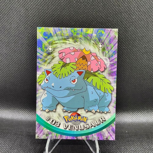 Venusaur 03 Blue Label Topps TV Animation LP | eBay