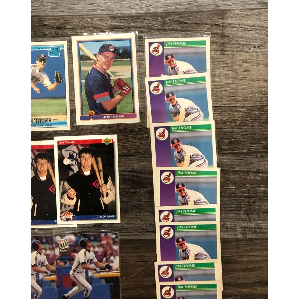 Jim Thome Rookie Card LOT of 36 Bowman Upper Deck + 9 Bonus Cards | eBay