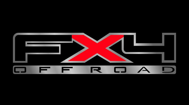New Ford FX4 Off Road Red Logo Black Stainless Steel License Plate | eBay