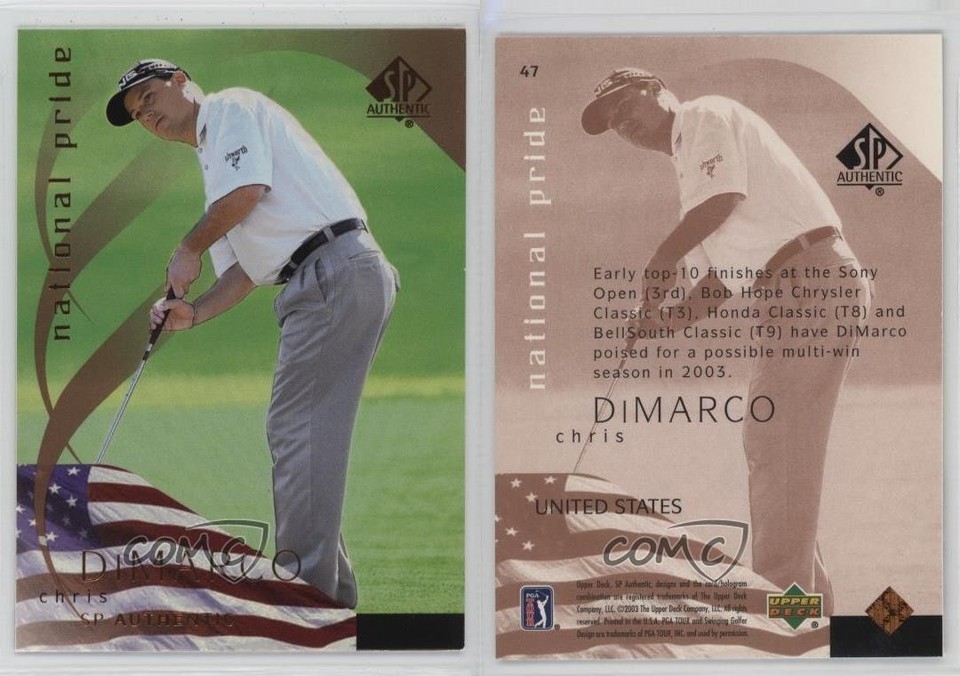 2003 SP Authentic National Pride Chris DiMarco #47 8y6 | eBay