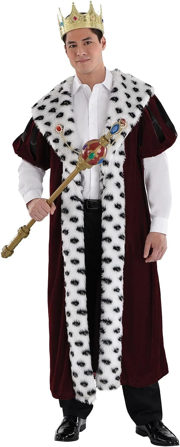 Royal King Robe Suit Yourself Fancy Dress Up Halloween Adult Costume ...