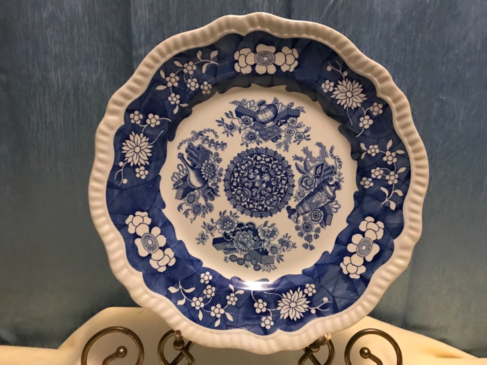 The Spode Blue Room Collection Regency Series Trophies Plate Made in ...