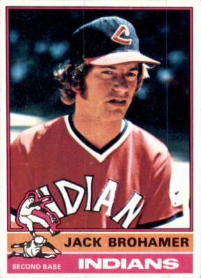 1976 Topps Baseball Jack Brohamer Cleveland Indians #618 | eBay