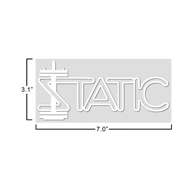 Static Suspension 3.1X7.0 Inch Vinyl Graphic Car Sticker Decal | eBay