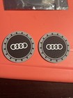 Set of 2 Audi Silicone Car Cup Holder Coasters 2.75" Black | eBay